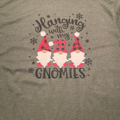 Hanging With My Gnomies Svg, Plaid Pattern Hat Gnome Svg, Christmas ...
