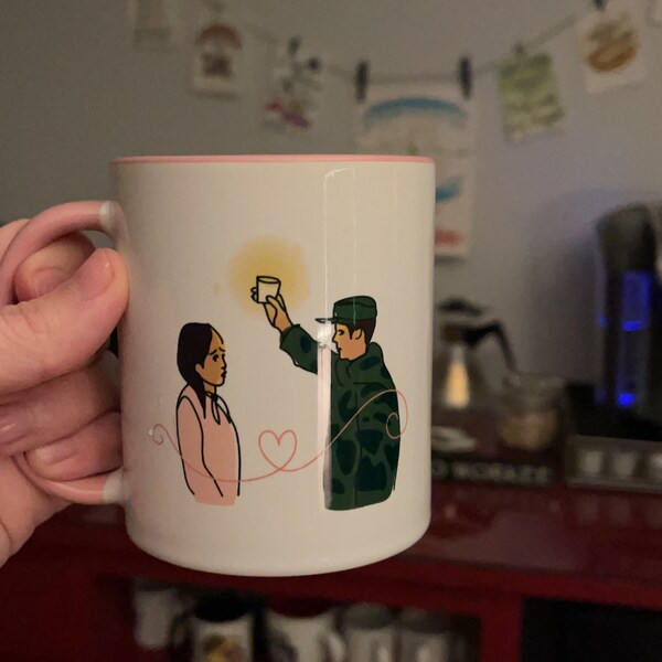Korean Finger Heart Saranghae Mug Valentines Day | Kdrama, I Love You Mom Dad Mug, Eomma, Appa ...
