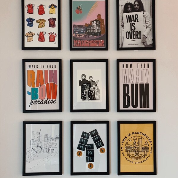 This is Manchester - Portrait Wall Art Print - Etsy UK