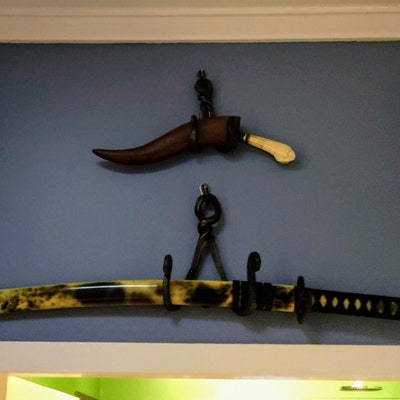 Blacksmithed Sword Holder - Etsy