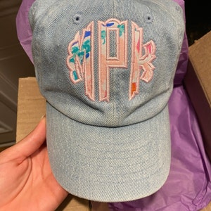 Monogrammed Appliqué Kids Baseball Hat Personalized Youth | Etsy