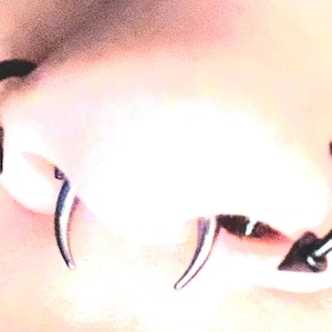 HALF GOLD / SILVER 4G, 5G, 6G, 7G, 8G, 10G, or 12G Anodized Astm F136 ...