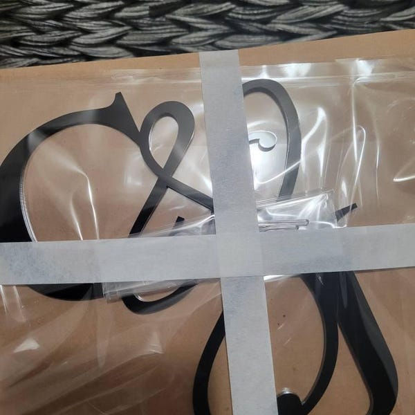 Wedding Initials Cake Charm Topper | Bold Letter Cake Topper | Wedding ...