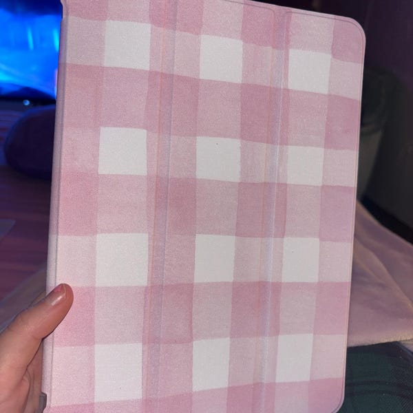 Pink Bows Cute iPad Case With Apple Pencil Holder Cover for iPad Air 6 ...