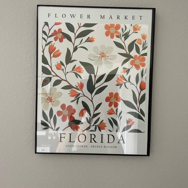 Florida State Flower, Florida Flower Market Art Print, Orange Blossom ...