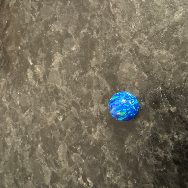 Fire & Snow white Syn. Opal Marble Stone for Interchangeable Jewelry - Etsy