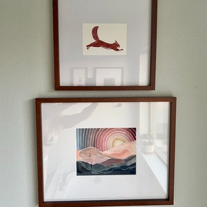 Medieval Rabbit or Hare... Handmade Linocut Print - Etsy