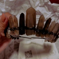 The Lydia Smoky Quartz Crown raw Black Crystal Quartz Crown / - Etsy ...