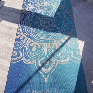 Moon Phases Yoga Mat Nature Inspired Meditation Mat Moon - Etsy