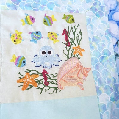 Mini Fish Machine Embroidery Design, Fill Stitch, Sea Life Embroidery ...