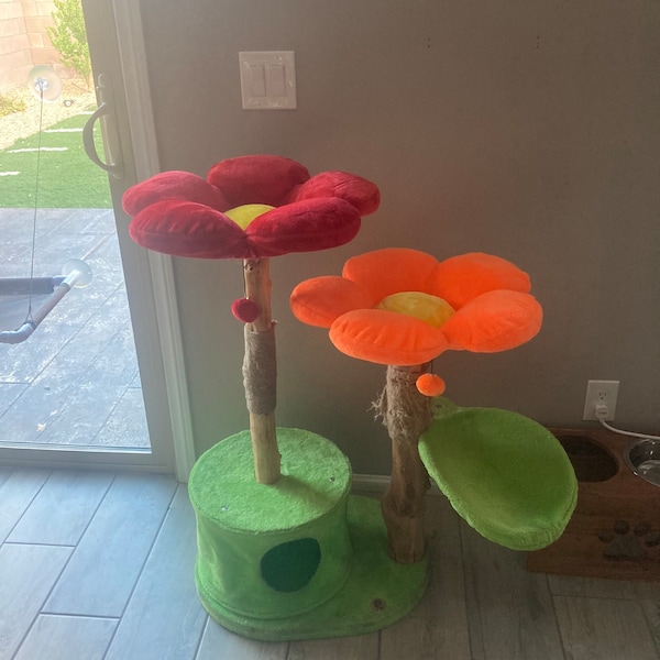 Mix & Match Flower Cat Bed, Cat Furniture, Cat Gift, Cat Climbing, Cat ...