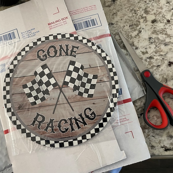 Gone Racing Sign Wreath Sign Wreath Attachment Wreath Supplies Craft ...