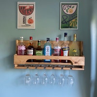 Floating Home Bar, Drinks Shelf, Gin Rack, Cocktail Display Cabinet ...