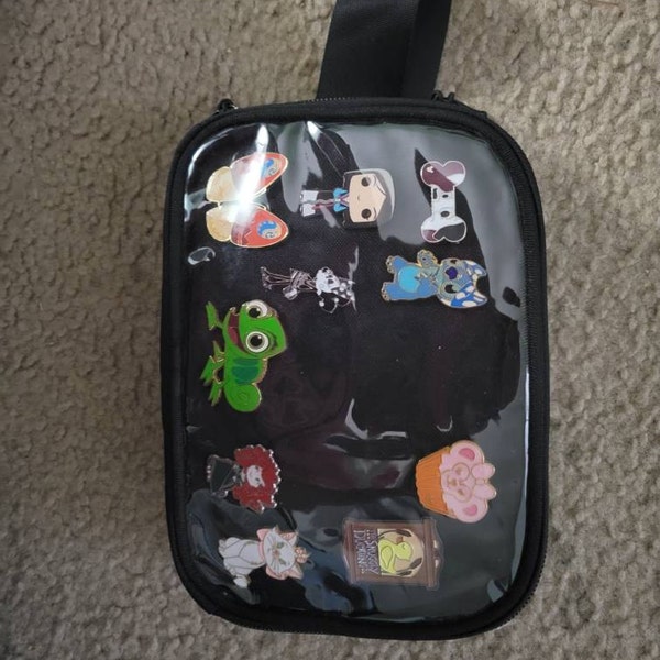 Pin Belt Bag - Ita Bag, Pin Display Bag, Clear Pocket Display Bag, Pin ...