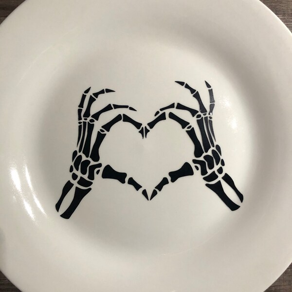 Skelly Hands SVG, Skeleton Hands Making Heart Dxf Cut File, Hand Heart ...