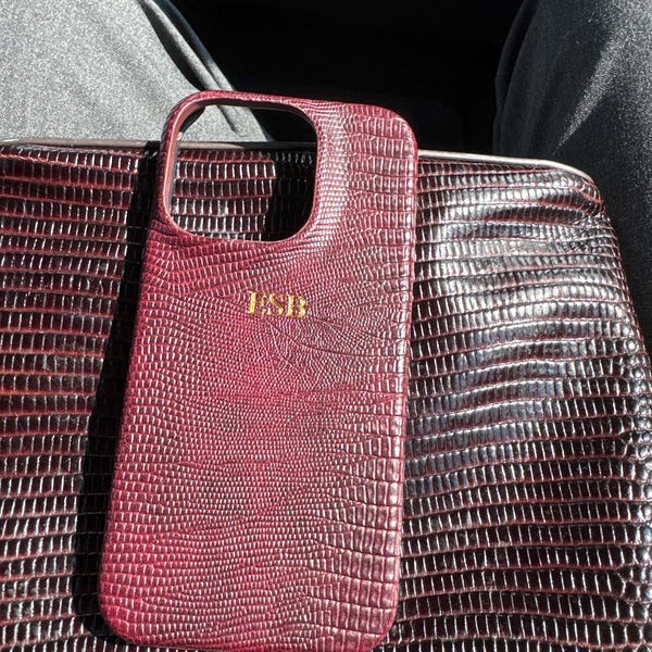 Personalized Puffer Leather Case for iPhone 15 Pro Max 14 Pro 13 12 ...