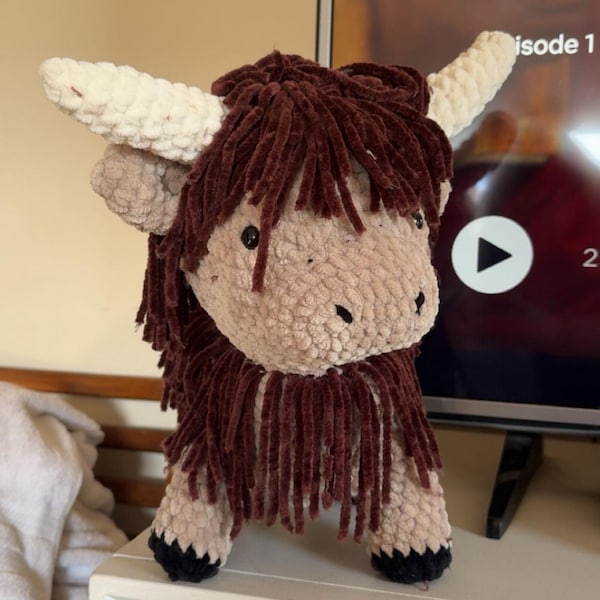 Highland Cow Crochet Pattern, Amigurumi Crochet Pattern, Highland Cow ...