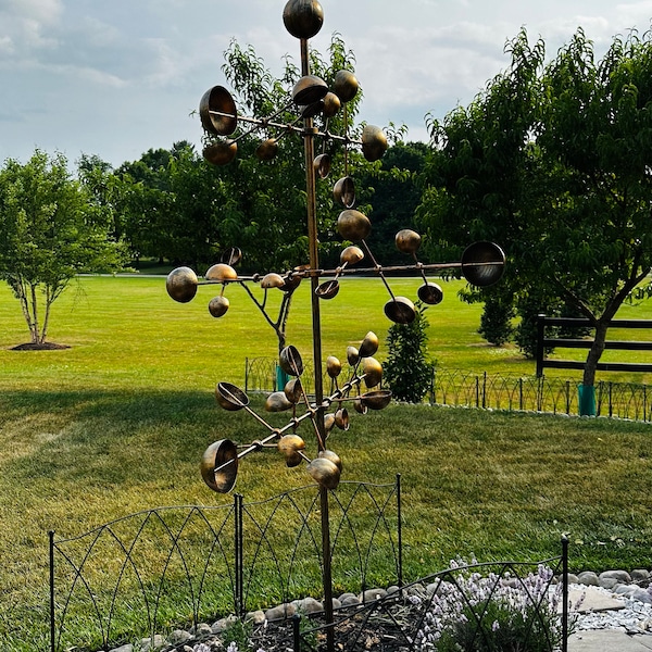 Zillatron Metal Wind Spinner: Kinetic Garden Art - Etsy