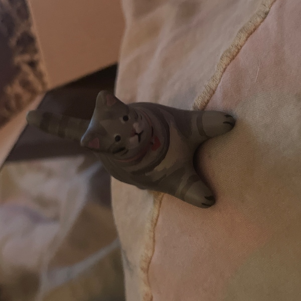 Custom Clay Cat Figurines, Tiny Hand-painted Clay Cats, Tiny Cat ...