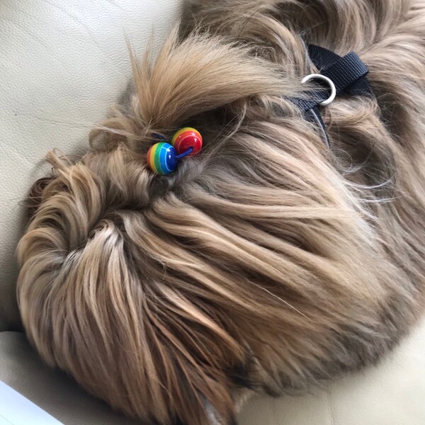 Girls Hair Bobble Ties, Retro Hair Bobble Accessories for Girls, Pink ...