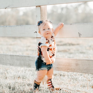Yippee Ki Yay Cowgirl Bell Bottom Outfit Mustard Yellow Star | Etsy