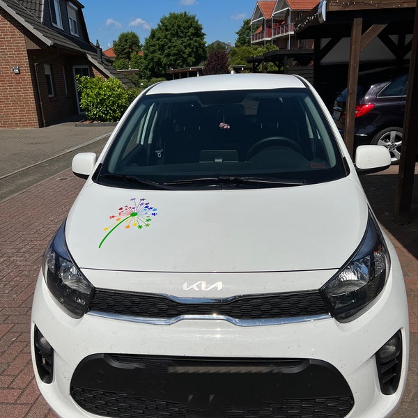 Autism Puzzle Piece Dandelion Car Decal, Autism Awareness, Autism ...