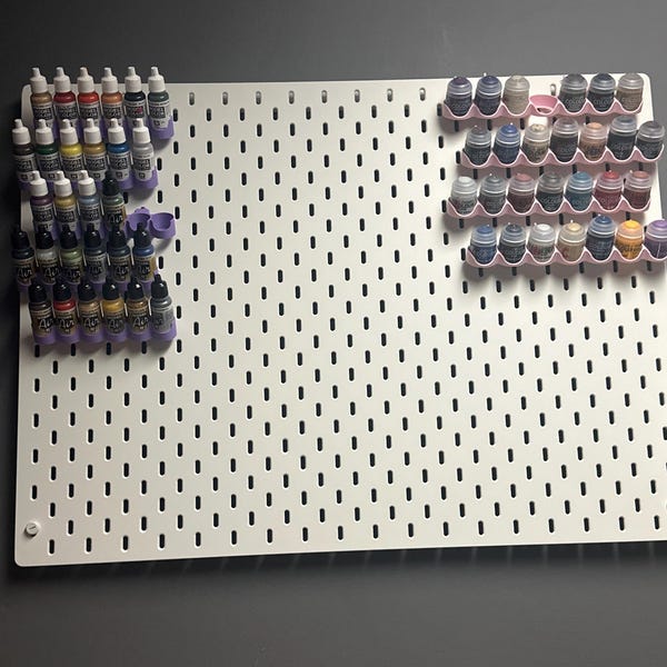Pegboard Storage Bins, Horizontally Striped, Cup Containers for IKEA ...