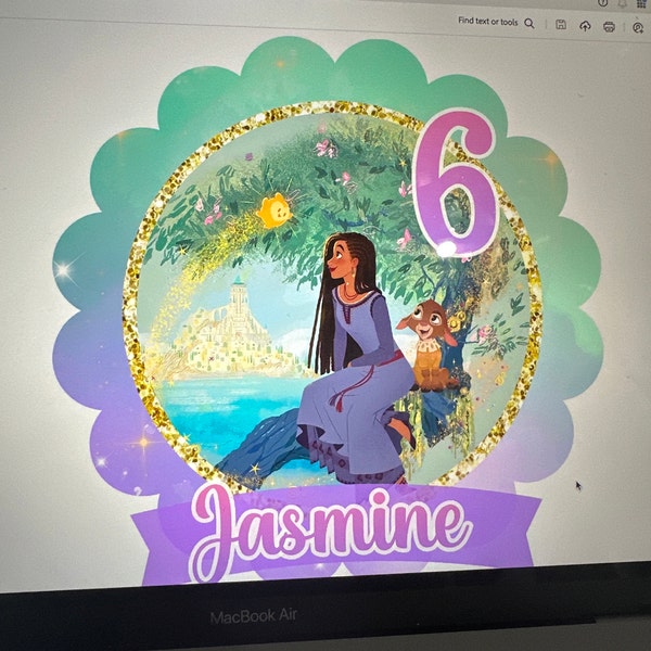 Wish Cake Topper, Wish Centerpiece, Wish Printable Topper, Wish DIGITAL ...