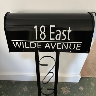 Custom Weatherproof Mailbox Sticker Outdoor Address Decal, Easy to ...