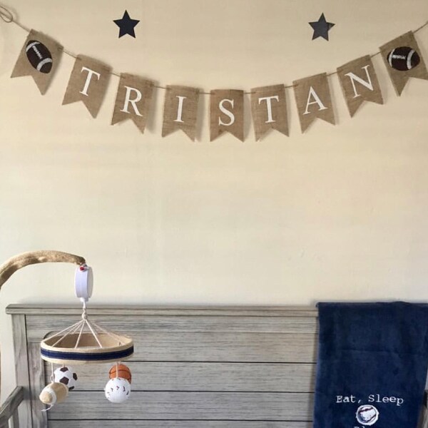 Football Banner, Football Name Banner, Sports Banner, Sports Party ...