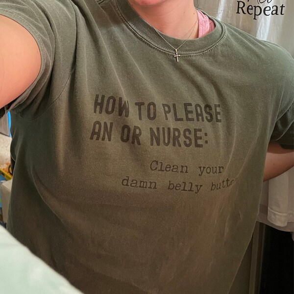 Funny Surgical Nurse Shirt Circulator Nurse Shirt Perioperative Nursing ...
