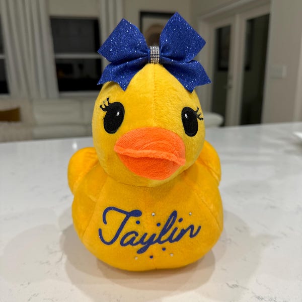 Small Duck Plush Cheerleader Senior Gift Summit Good Luck Duck ...