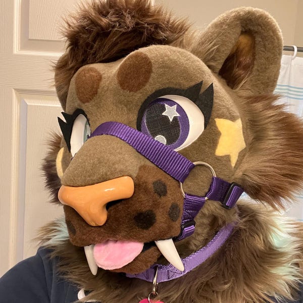 15 Colors! Fursuit Muzzle Harness Adjustable Accessory! Furry, Cosplay ...