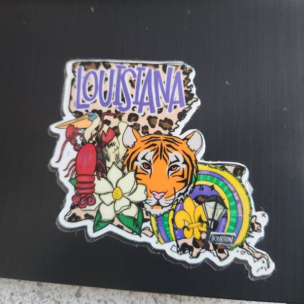 Cute Tiger Sticker / Bubble Gum Tiger Decal / Tiger Water Bottle Decal ...