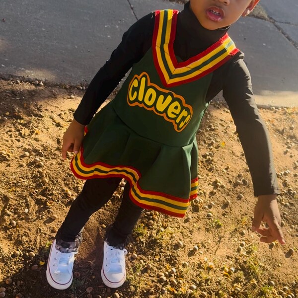 RED Multi Colors Cheerleader Uniform Valentines Glee Club Dance Costume ...