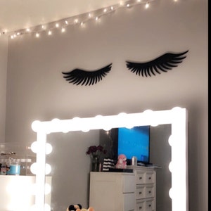 Wooden Eyelash Salon Decor Beauty Salon Decor Eyelash Decoration Lash ...