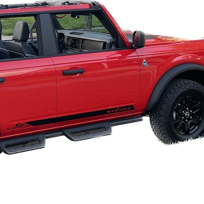 2021 Ford Bronco Retro Full Body Graphic Decal MATTE BLACK - Etsy
