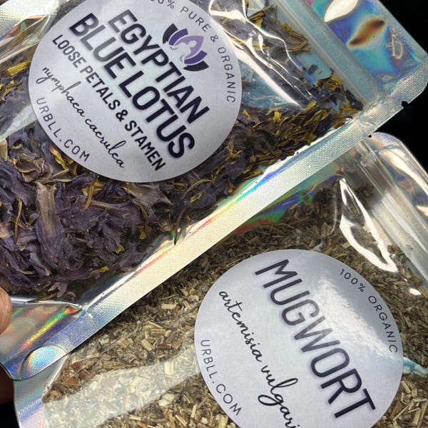 Triple Lotus Pre-ground Blend Egyptian Blue Lotus Sacred White Lotus ...