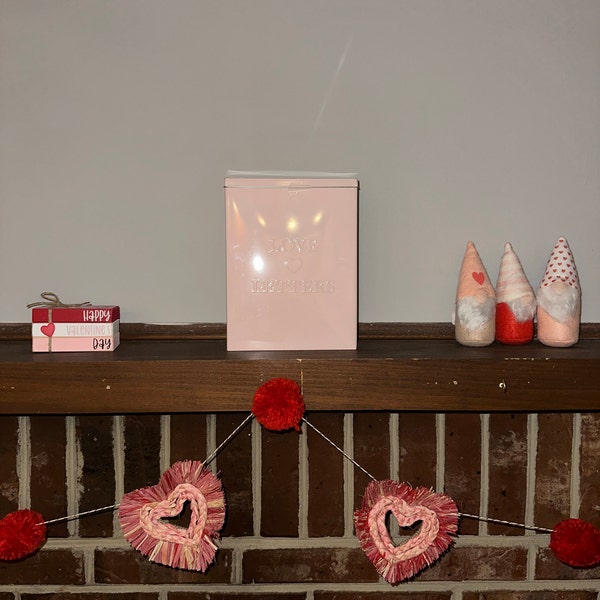 Valentines Books/valentine’s Day Decor/ Tiered Tray Decor/ Wood Books ...