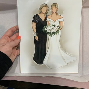 Mother of the Bride Illustration/ Mother of the Groom - Etsy