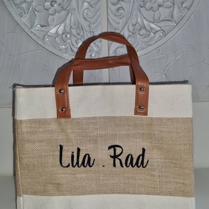 Initial Tote Bag, Personalized Alphabet Letter Gift Bags, Cotton ...