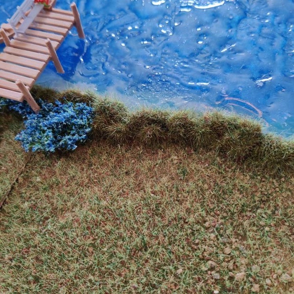 Model Grass Tufts Terrain Elements Self Adhesive Wargame Basing Model ...