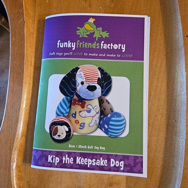 KIP the KEEPSAKE DOG - Stuffed Animal Toy Sewing Pattern - Pauline ...