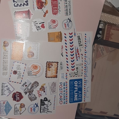 Greetings From Sticker Postcard ID Flag Sticker for Postcrossing. Any ...