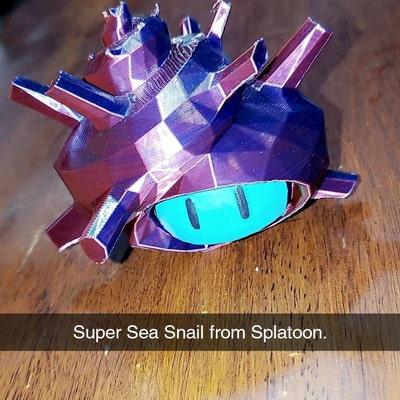 Splatoon Inspired Super Sea Snail Replica Statue. - Etsy