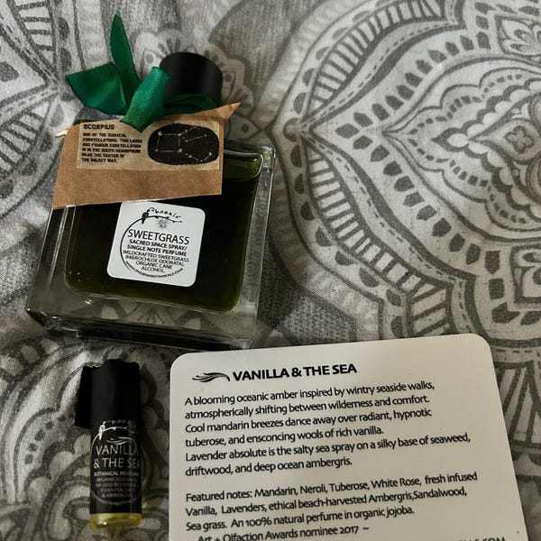 Sweetgrass Single Note Perfume Mist for Sacred Space and Sweet Energy ...