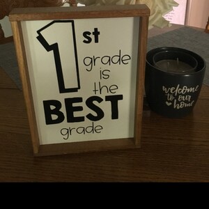 Grade Level Signs Back to School Classroom Signs Teacher Sign Class ...