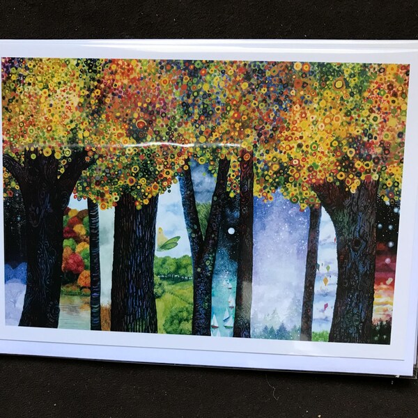 Greeting Card, "inbetween Places Ii" by Maggie Vandewalle, 5" X 7 ...