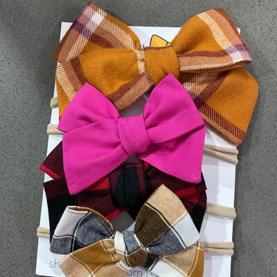 Spice Mini Bow 4 Bow Sizes Available Finished on Clip or - Etsy