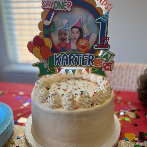 Ms. Rachel Cake and Cupcake Toppers in Bright Colors, Colorful Ms ...